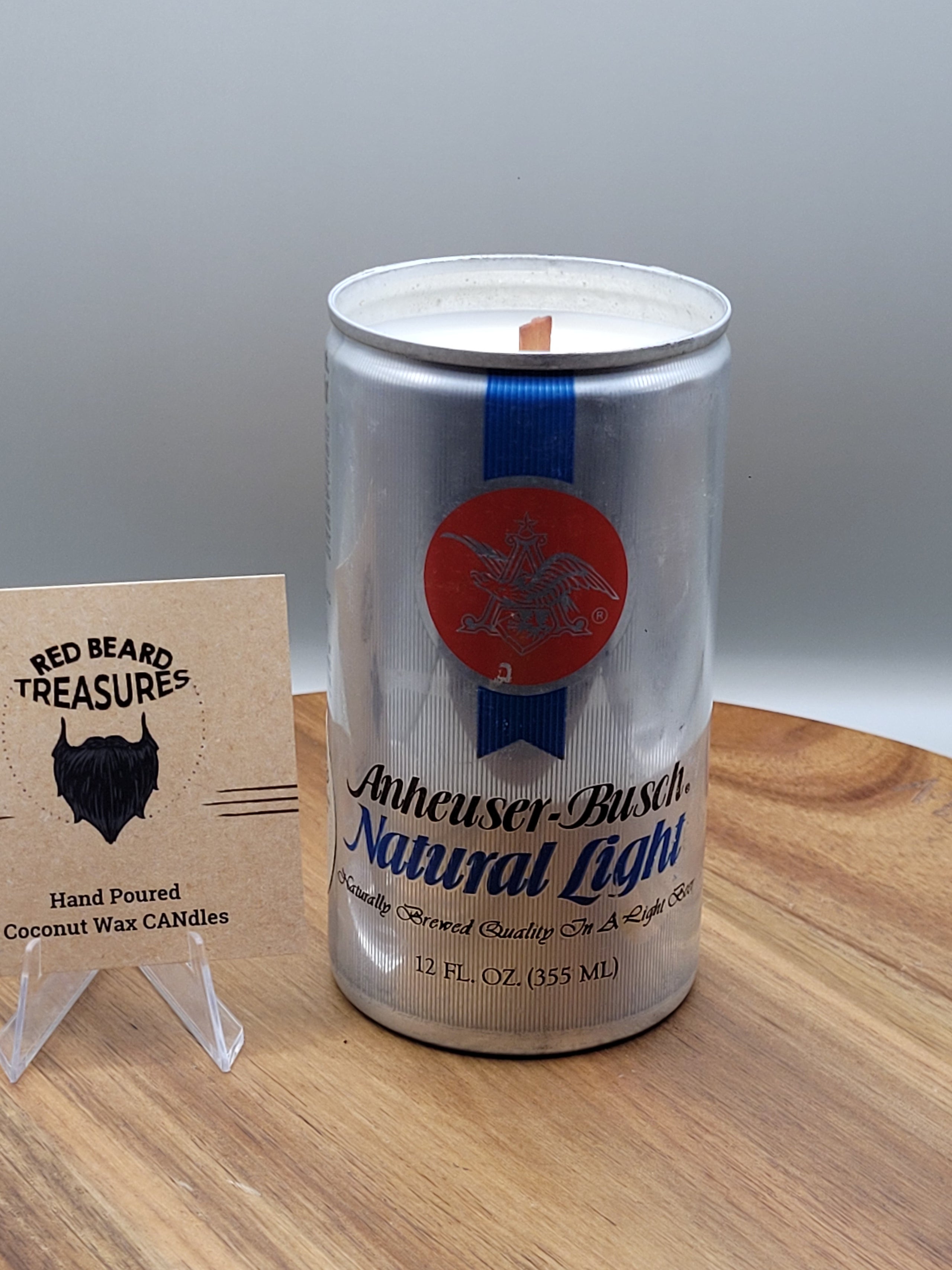 Anheuser-Busch Natural Light 12oz vintage beer can | Red Beard Treasures
